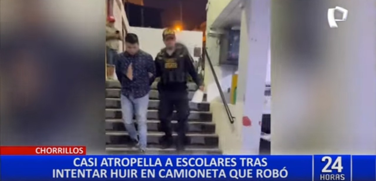 Chorrillos: sujeto que robo una camioneta casi...