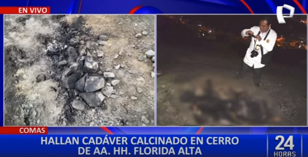 PNP investiga hallazgo de un cuerpo calcinado en...